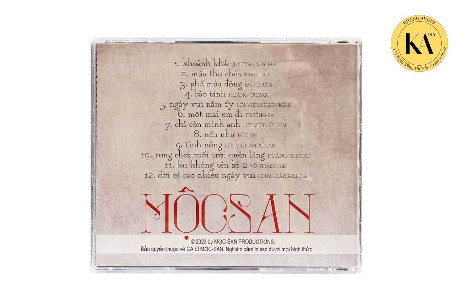 Combo 5CD Mộc San Tuyển Chọn-Khang Audio