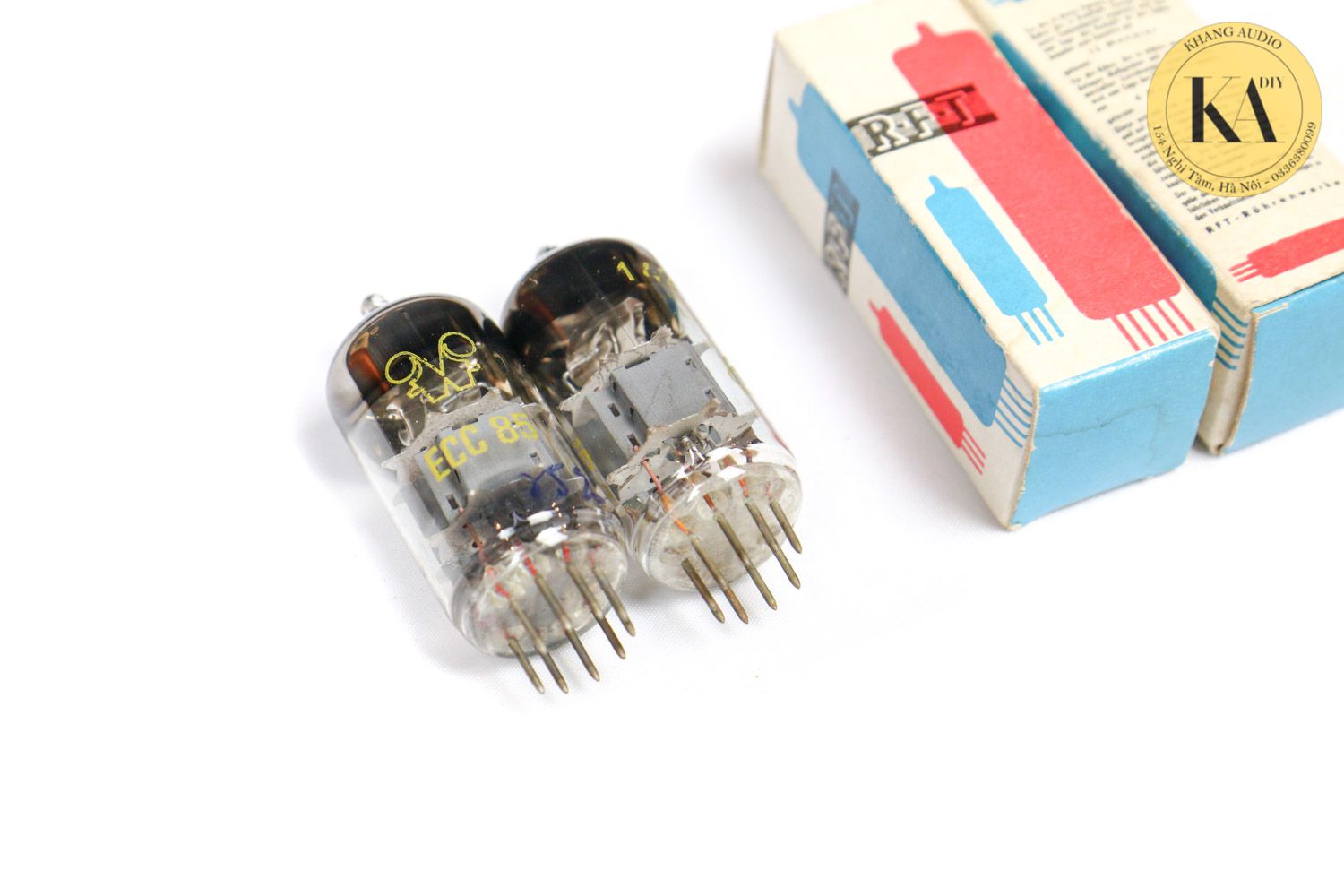 1 Đôi Bóng Đèn ECC85 RFT-Khang Audio
